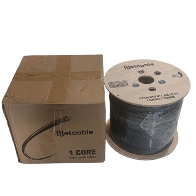 Jual Kabel FO 1000 Meter FTTH Dropcore 1 Core 3 Seling Kawat Singlemode ...