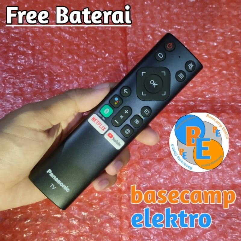 Jual Remote TV PANASONIC Android TV Original Asli Free Batu Baterai ...