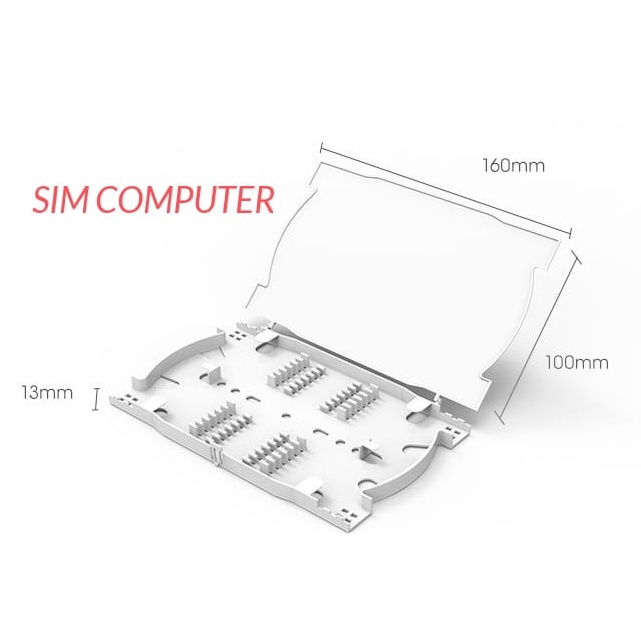 Jual CASSETE 12 CORE KASET 12 CORE SPLICE TRAY 12 CORE FIBER OPTIC ...