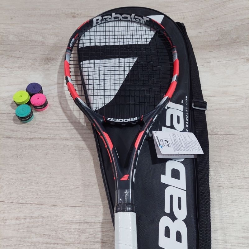 Jual RAKET TENIS BABOLAT FLOW FULLSET SIAP SMASH | Shopee Indonesia