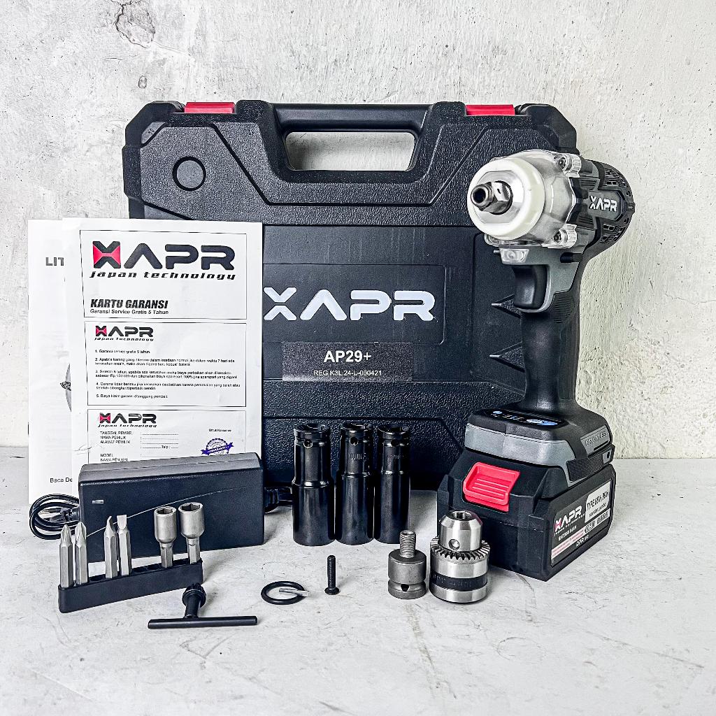 Jual APR impact wrench type ap29+ 550nm 2baterai 88v standart fullset ...