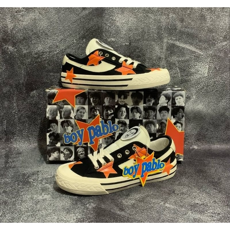 Jual COMPASS X BOY PABLO BLACK WHITE SIZE 40 || SEPATU SECOND BRAND ...