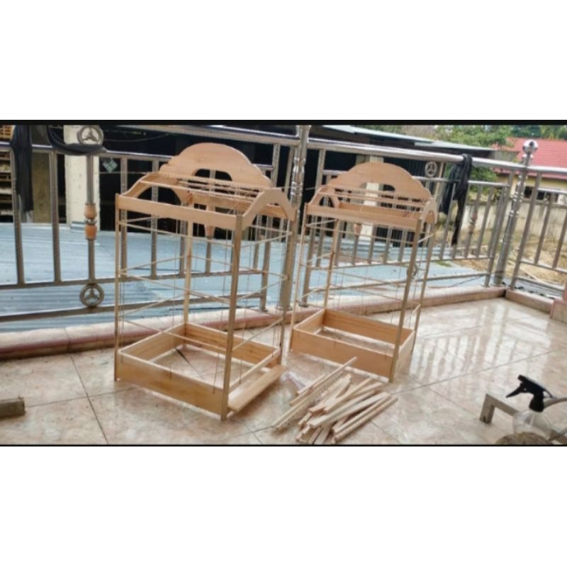 Jual Sangkar Mentahan Kipasan Tiang S3 (Ambrukan) Rakit Sendiri Ruji ...