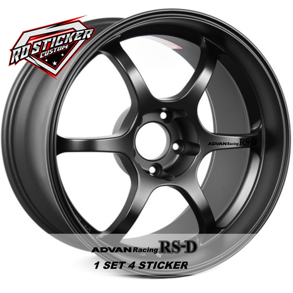 Jual STICKER VELG MOBIL. STICKER ADVAN RACING RS-D | Shopee Indonesia