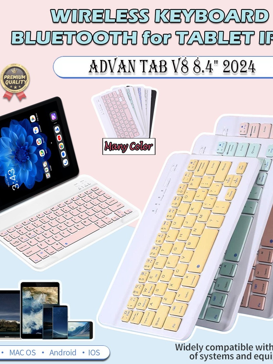Jual ADVAN Tab V8 8.4" 2024 Universal Portable Keyboard Key Board ...