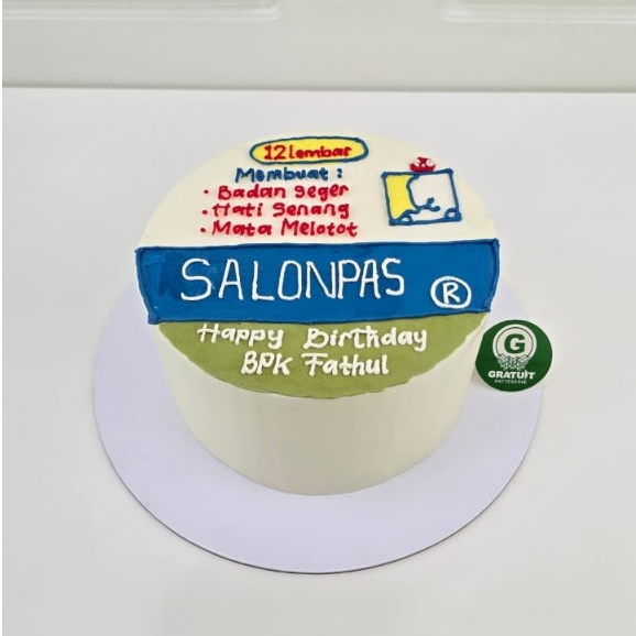 Jual REPLICA CAKE / SALONPAS CAKE ULANG TAHUN UK 15CM | Shopee Indonesia