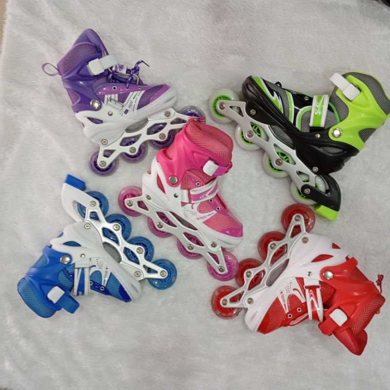 Jual Sepatu Roda Anak Merk Power Skates Cowok Cewek Ada Lampu Pada Roda ...