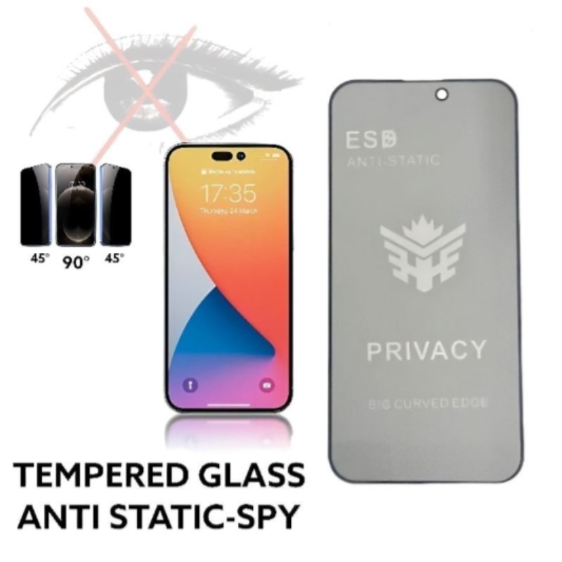 Jual TEMPERED GLASS ESD ANTI STATIC SPY XIOAMI POCO X7 PRO C40 F3 F3 GT F4 F4 GT F5 F5 PRO F6 F6 ...