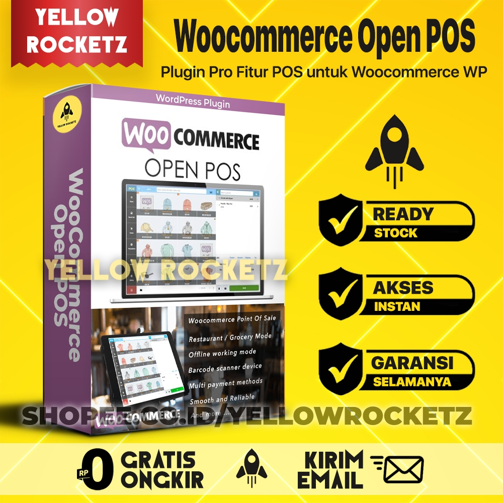Jual WOOCOMMERCE OPEN POS WP Plugin - Fitur Point of Sales Penjualan di WordPress Lifetime ...