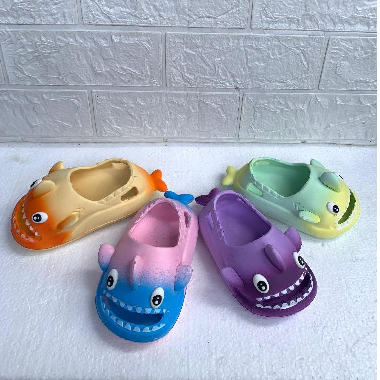 Jual 559 2612 SANDAL IKAN HIU IWAK ANAK TK SD PLAYGROUP KARAKTER LAKI ...