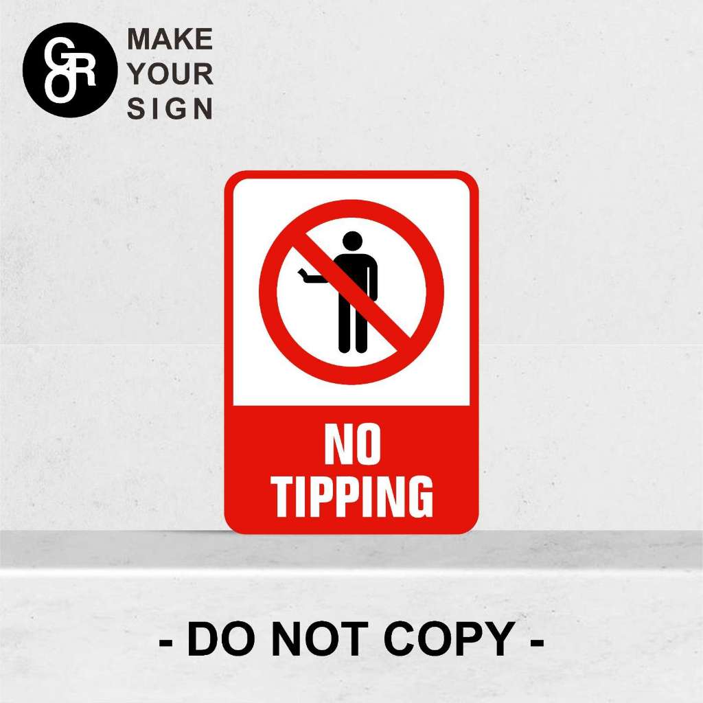 Jual Rambu Sign Plat Alumunium/Plang/Lalu Lintas No Tipping Dilarang ...