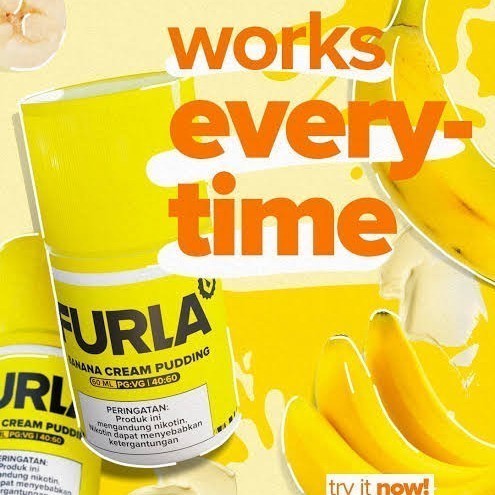 Jual Furla V5 Banana Cream Pudding 60ML By Dunia Juice | Shopee Indonesia