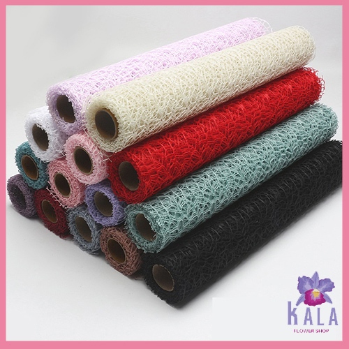 Jual Flower Wrapping Paper Jaring Net Spider Kertas Buket Kain Jaring ...