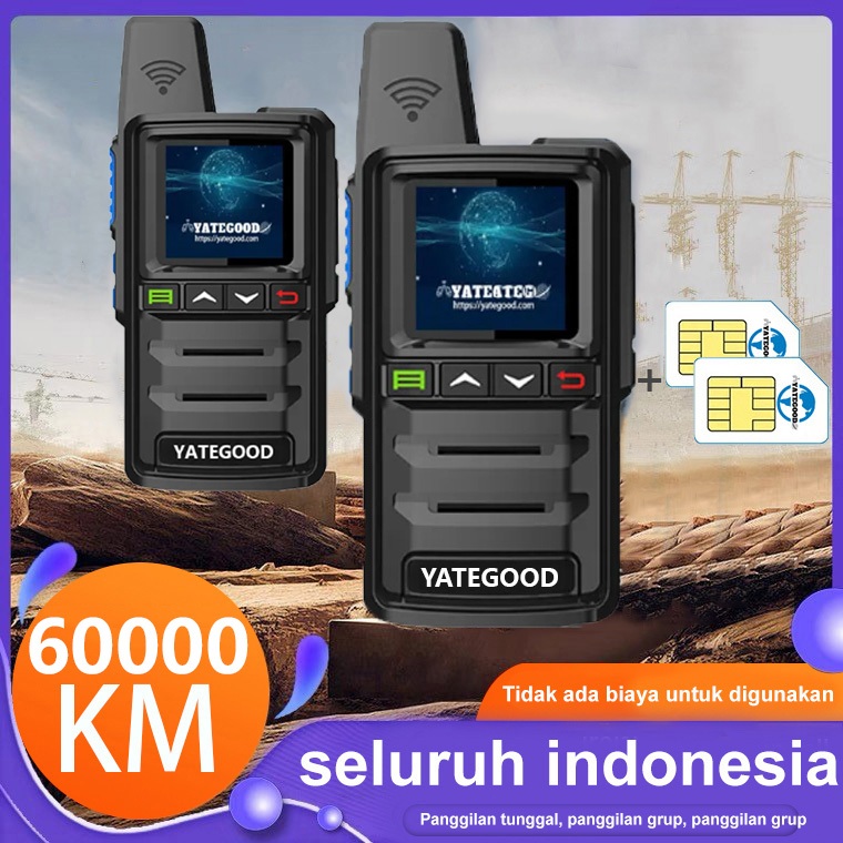 Jual YATEGOOD G380 HT 4G POC walkie-talkie Interkom Tanpa Batas Jarak ...