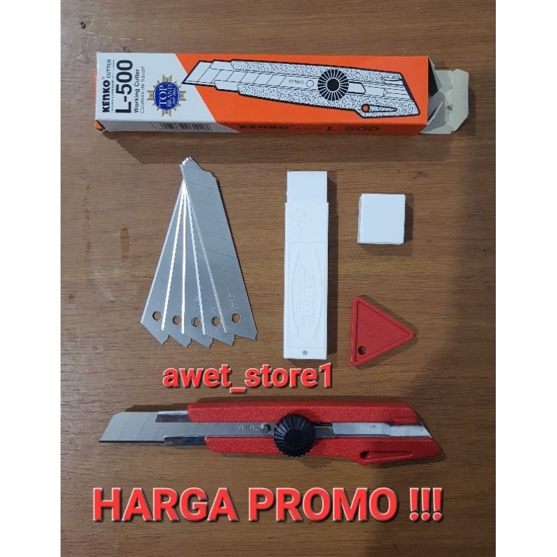 Jual Cutter Besar L 500 + (Refill 1 Tube) ORIGINAL KENKO | Shopee Indonesia