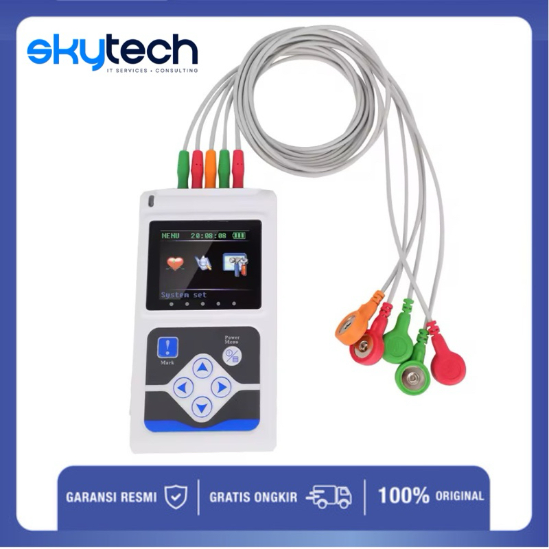 Jual CONTEC TLC9803 3 Channels Recordable Machine Dynamic ECG Holter ...