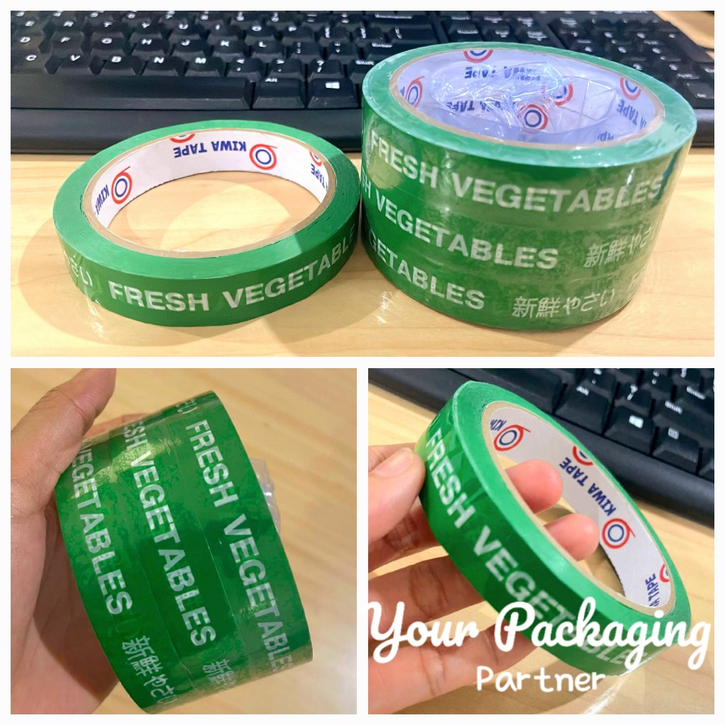 Jual Lakban Sayur Hijau Isolasi Fresh Vegetable 18mm x 50 Meter ...