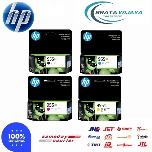 Jual Paketan Tinta Hp 955 XL new for printer officejet pro 7720. 7730 ...