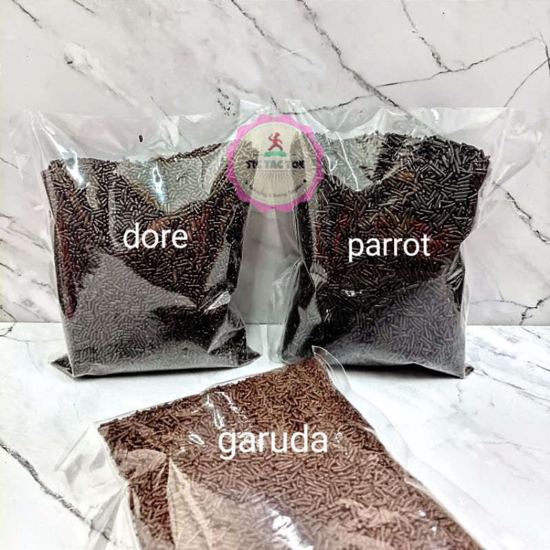 Jual Meises/Meses Coklat G Dore Parrot Garuda Kemasan Repack 500gr ...