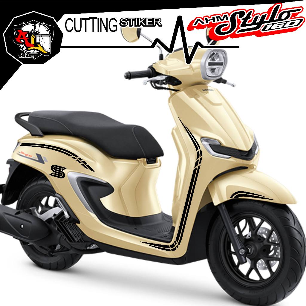 Jual STICKER CUTTING/STRIPING AHM HONDA STYLO/SC.487/STRIPING MOTOR ...