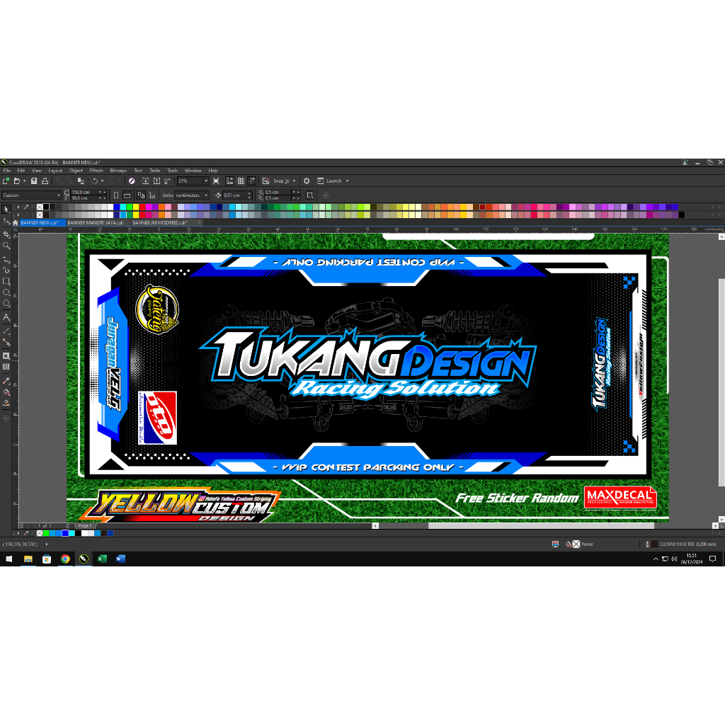 Jual BANNER KARPET ALAS MOTOR KONTES CUSTOM | Shopee Indonesia