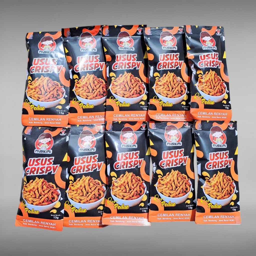 Jual USUS Crispy Pedas isi 10pc / Nusikimi / Makanan Ringan / Cemilan ...