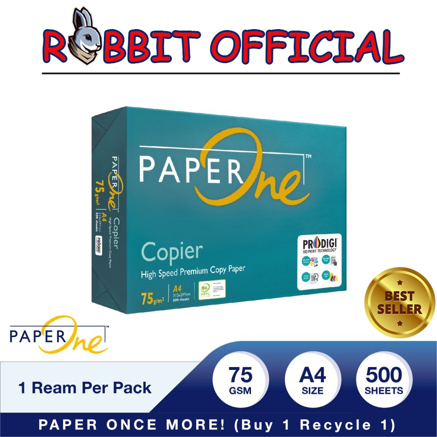 Jual Kertas HVS Paper One A4 - 75gsm isi 500 Lembar | Shopee Indonesia