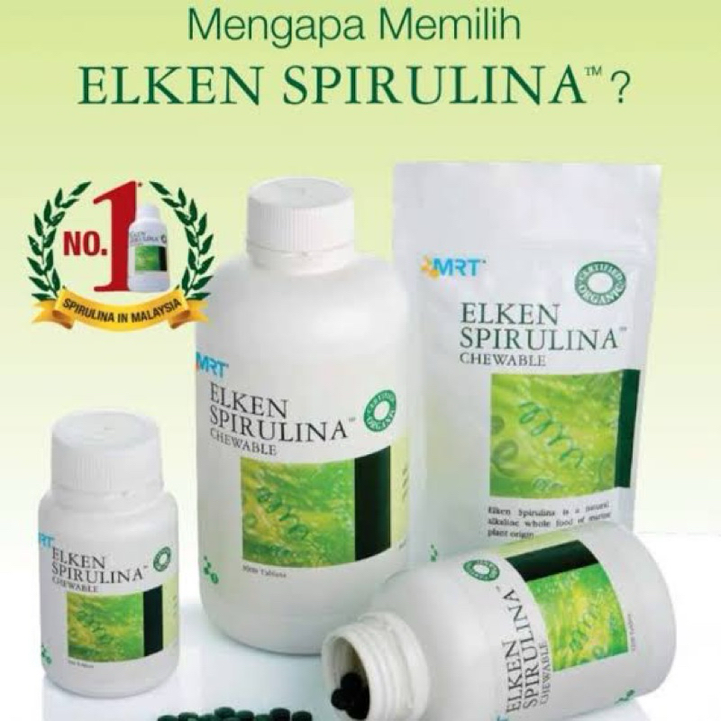 Jual Elken Spirulina 1200 Tablet (Original) | Shopee Indonesia