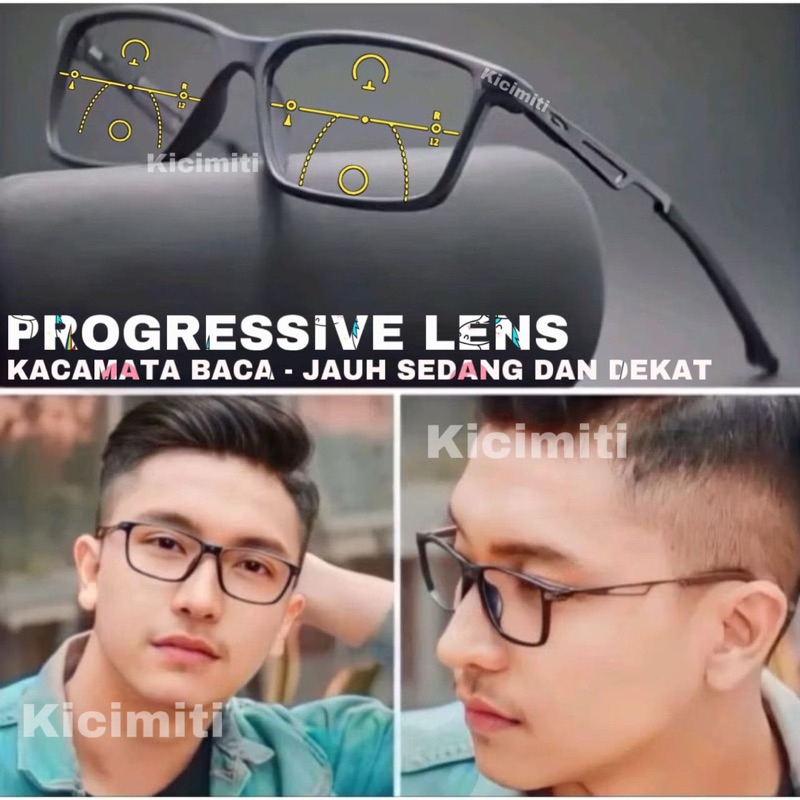 Jual kacamata Baca plus lensa progresif photocromic Baca dan jalan ...