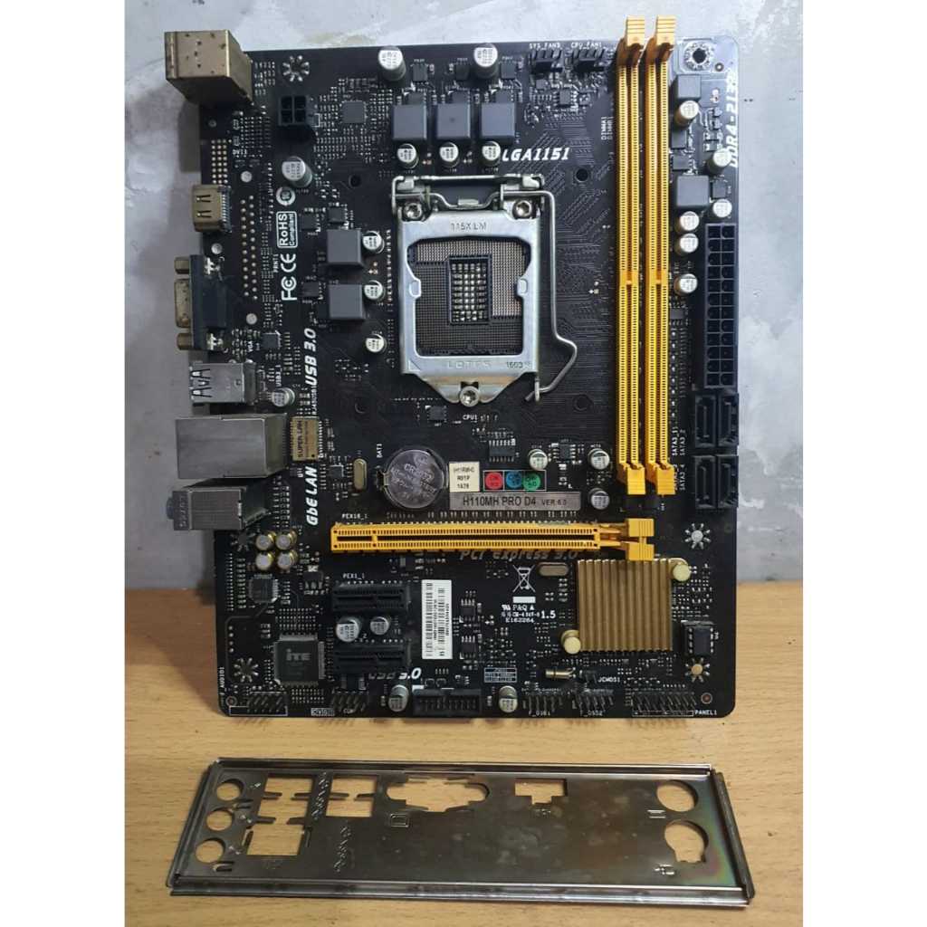 Jual Motherboard Biostar H110MH PRO D4 soket LGA 1151 gen6 gen7 | Shopee Indonesia