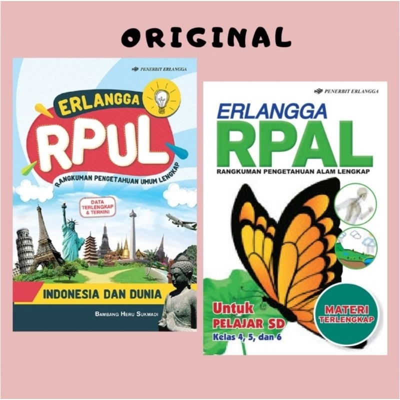 Jual ERLANGGA : BUKU RPAL / RPUL UNTUK PELAJAR SD KELAS 4 5 DAN 6 ...