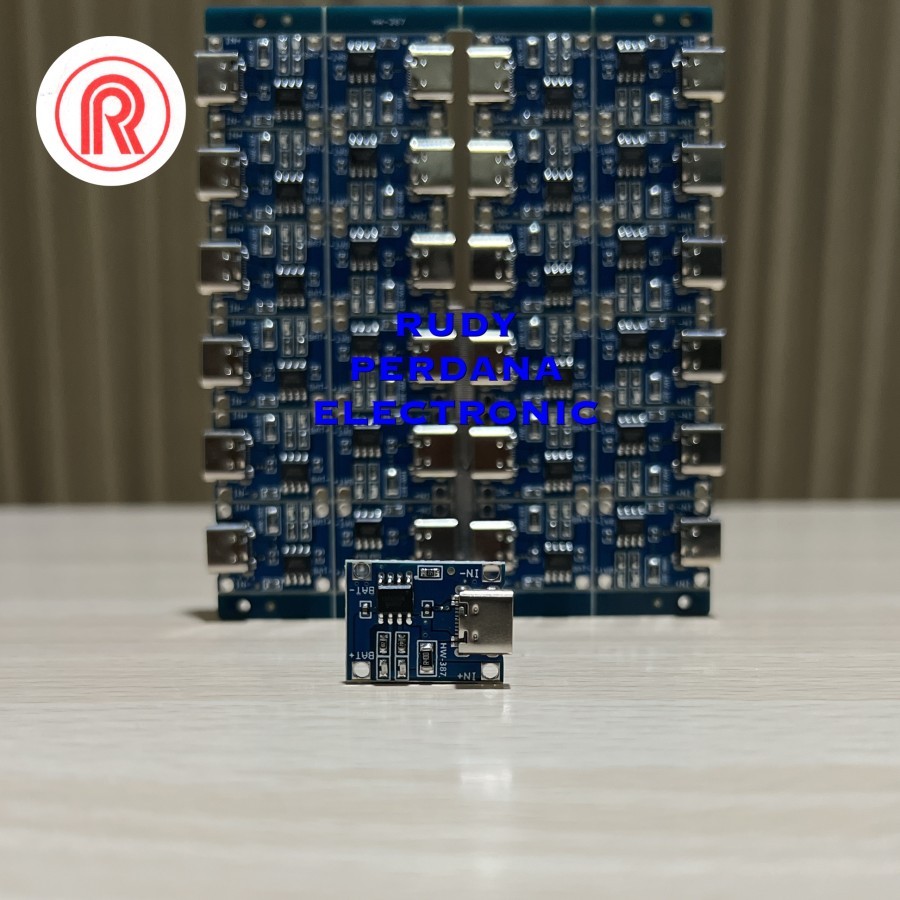 Jual PCB MODUL CHARGER 5V 5 VOLT 1A 1 AMPERE TP4056 USB TYPE C BATTERY ...