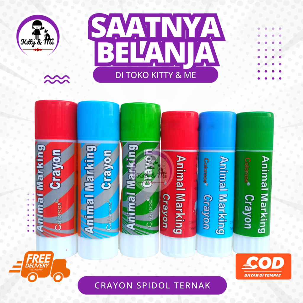 Jual CRAYON SPIDOL TERNAK 1 PCS - Untuk Tanda Tubuh Babi Sapi Domba ...