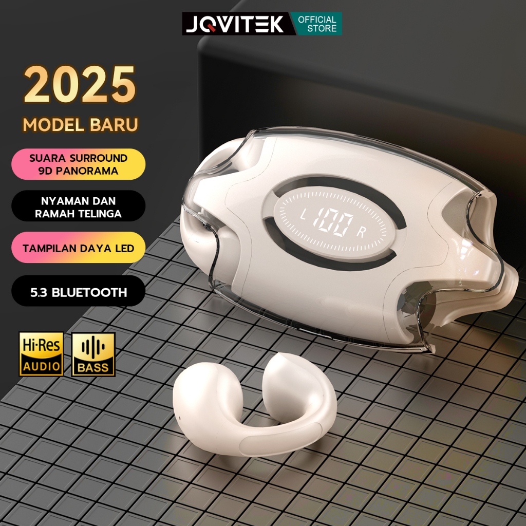 Jual JQVITEK TWS Earphone Ear Clip TWS Over Ear Original Wireless ...