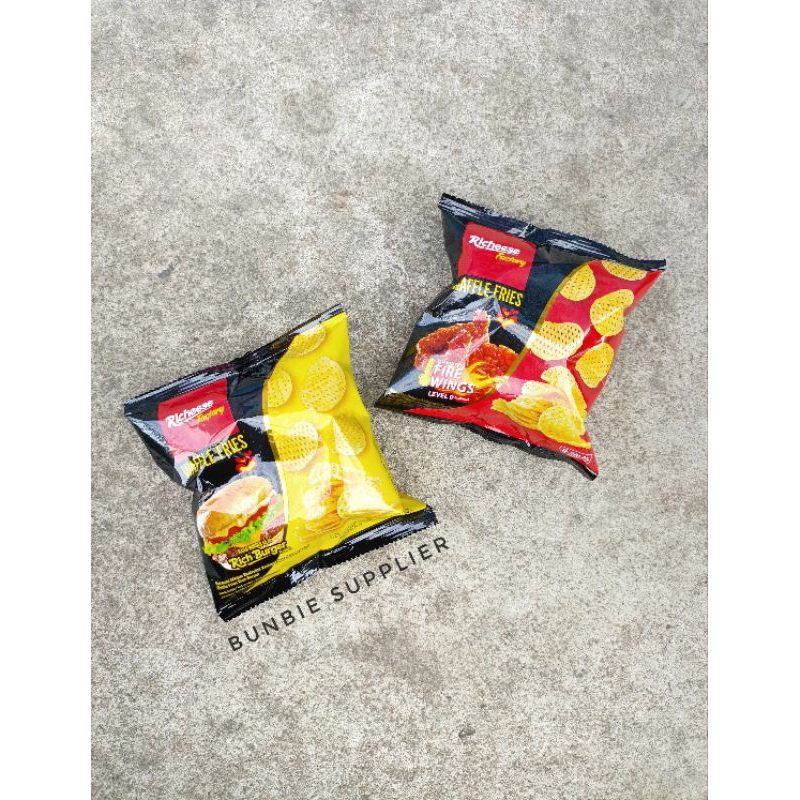 Jual Chiki Kentang Waffle Fries Richeese Factory ISI 5pcs (RENCENG ...