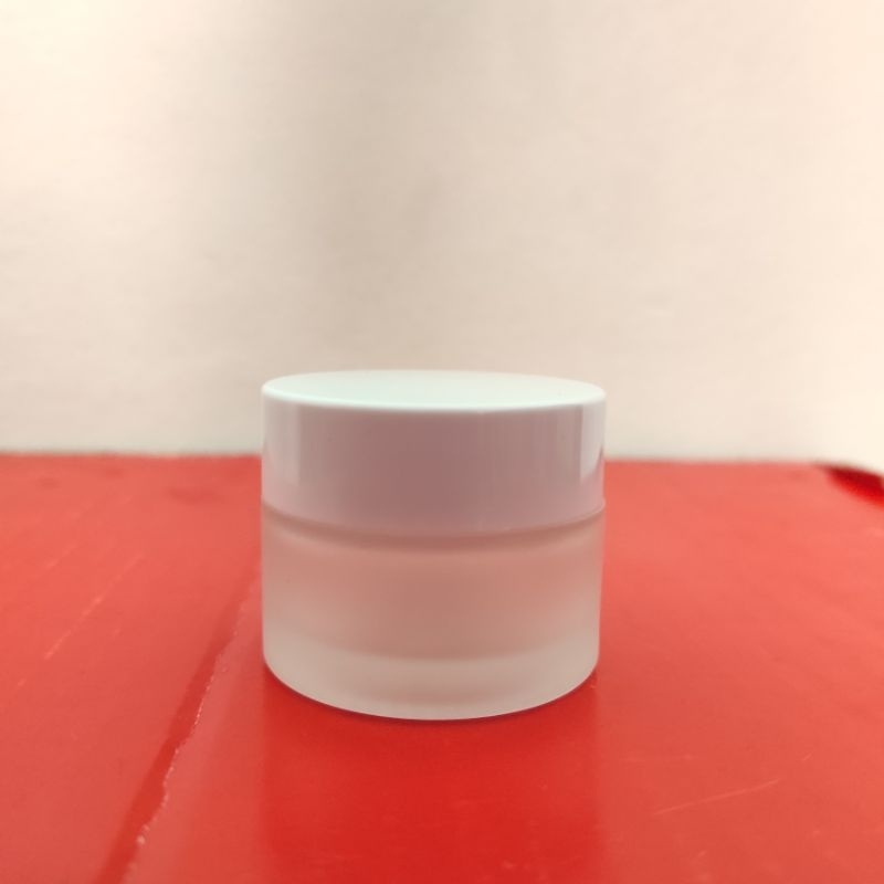 Jual Pot Cream Frosted/Pot Cream Kaca Frosted Tutup Putih 15gr/20gr ...