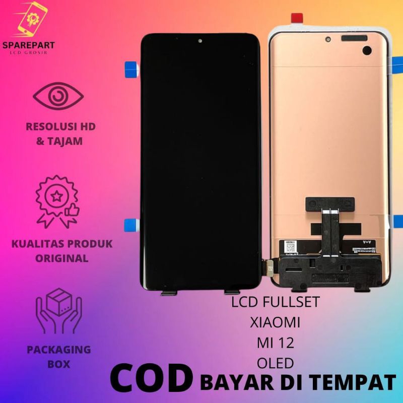 Jual LCD FULLSET AMOLED XIAOMI MI 12 / MI 12X / MI 12S ORIGINAL ...