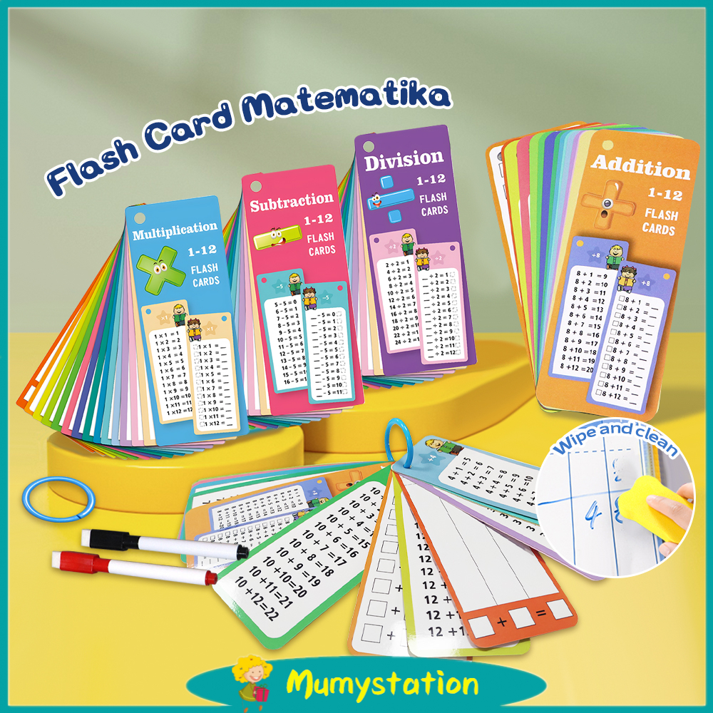 Jual Mumystation Flash Card Latihan Penjumlahan Pengurangan Perkalian ...