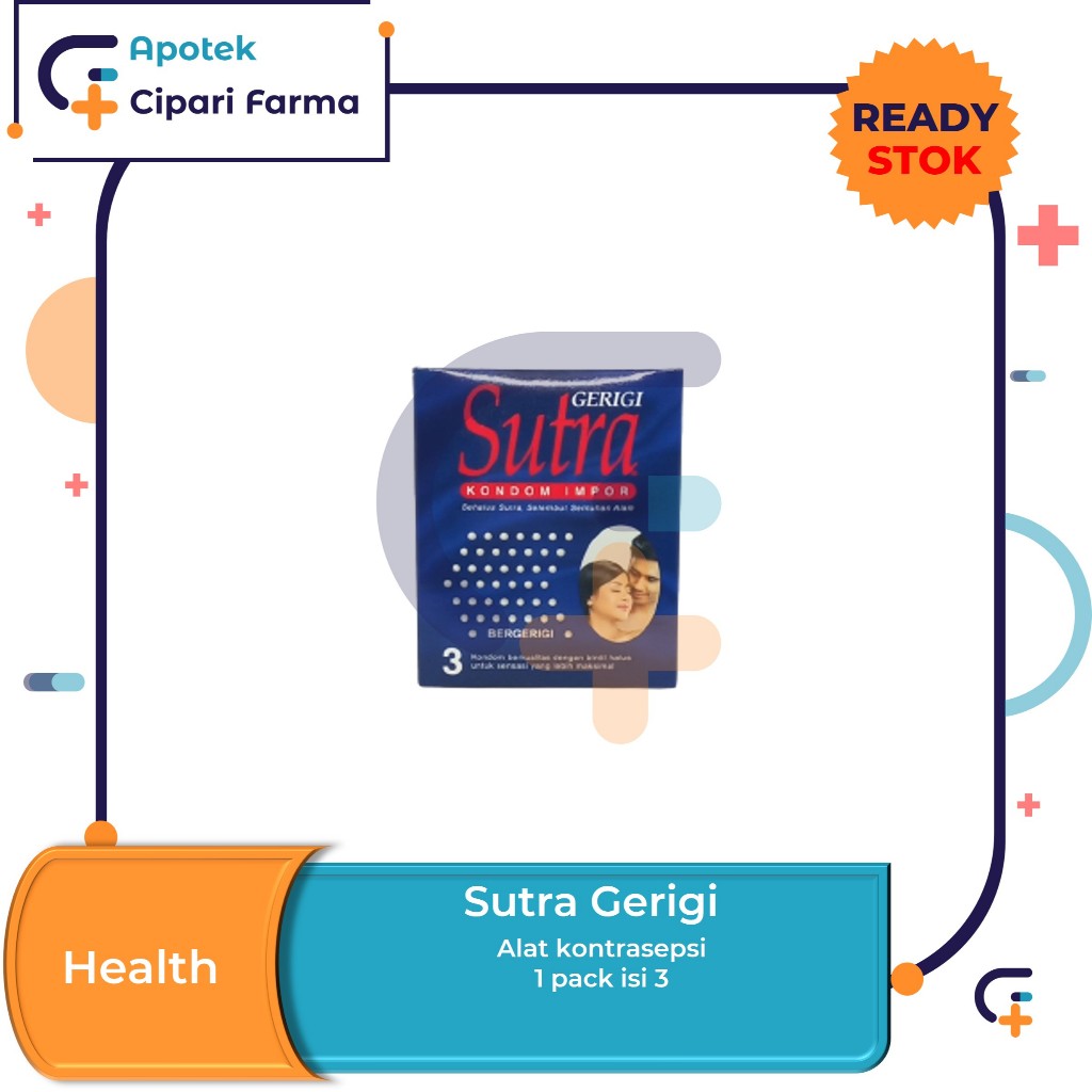Jual Sutra Gerigi Alat Kontrasepsi | Kondom Sutra | Anti Bocor isi 3 ...