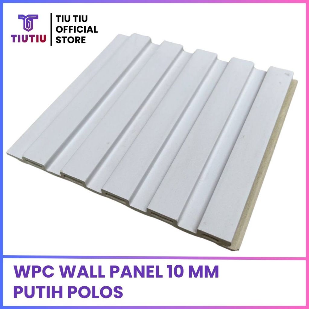 Jual WPC Wallpanel PUTIH POLOS 3 meter 300cm x 15,5 cm x 1cm pvc Wall ...