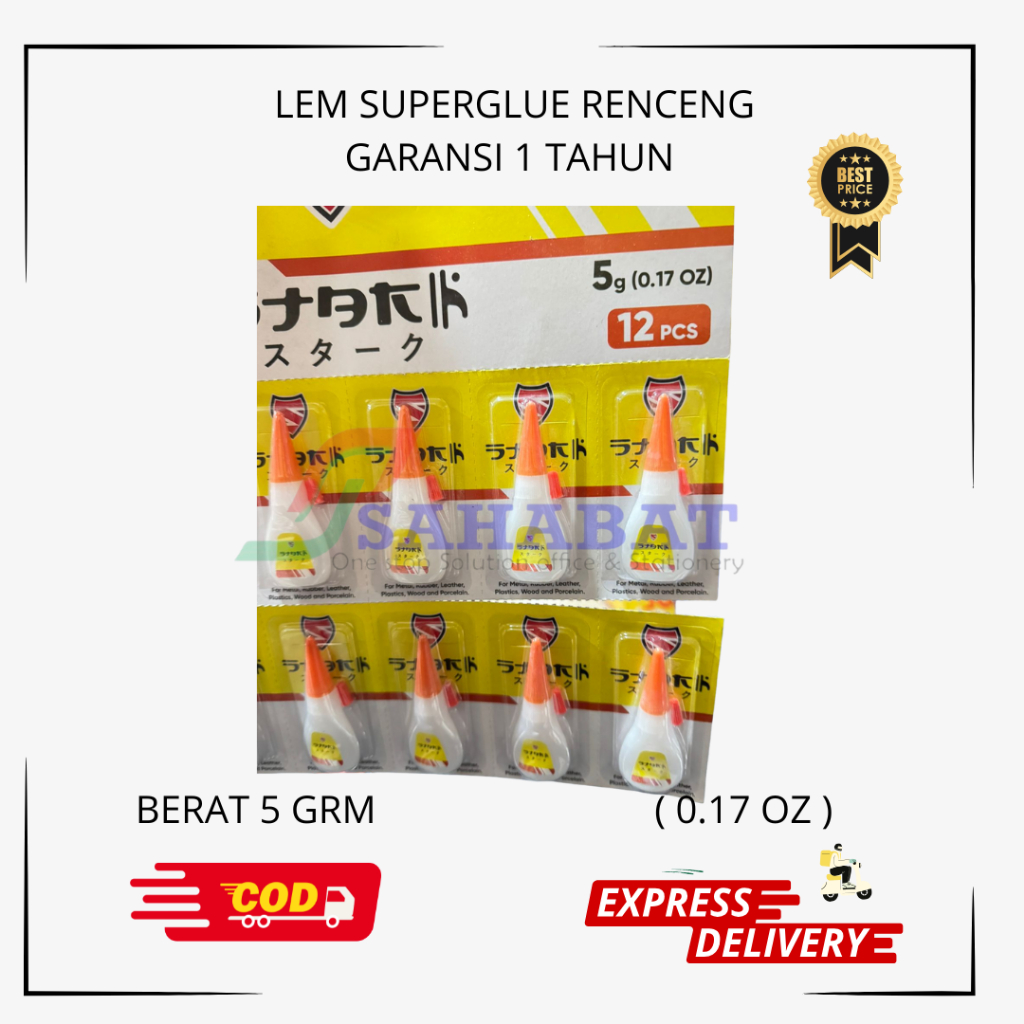Jual LEM POWER GLUE BOTOL LEM BESI SERBAGUNA LEM RENCENG ISI 12 MURAH ...