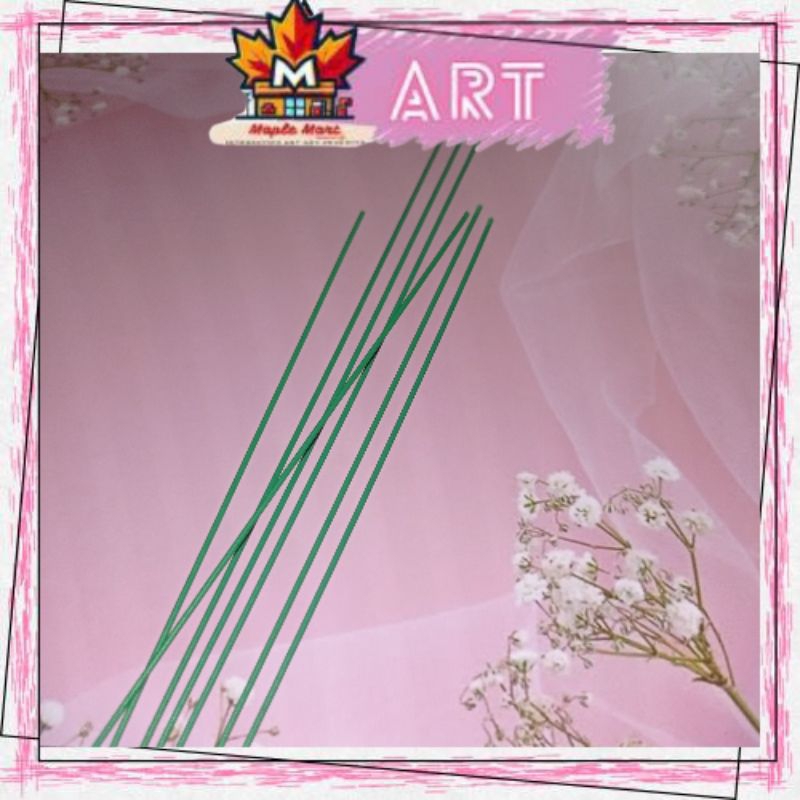 Jual ART - Kawat Bunga Tangkai Hijau (10pcs) | Shopee Indonesia