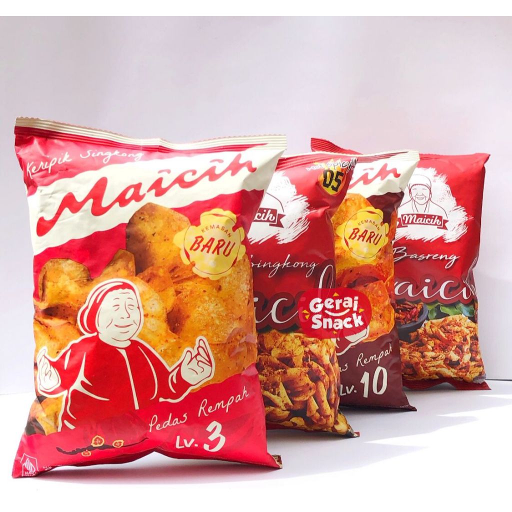 Jual Keripik Singkong Maicih All Varian Extra Pedas Rempah Oleh2 Khas ...
