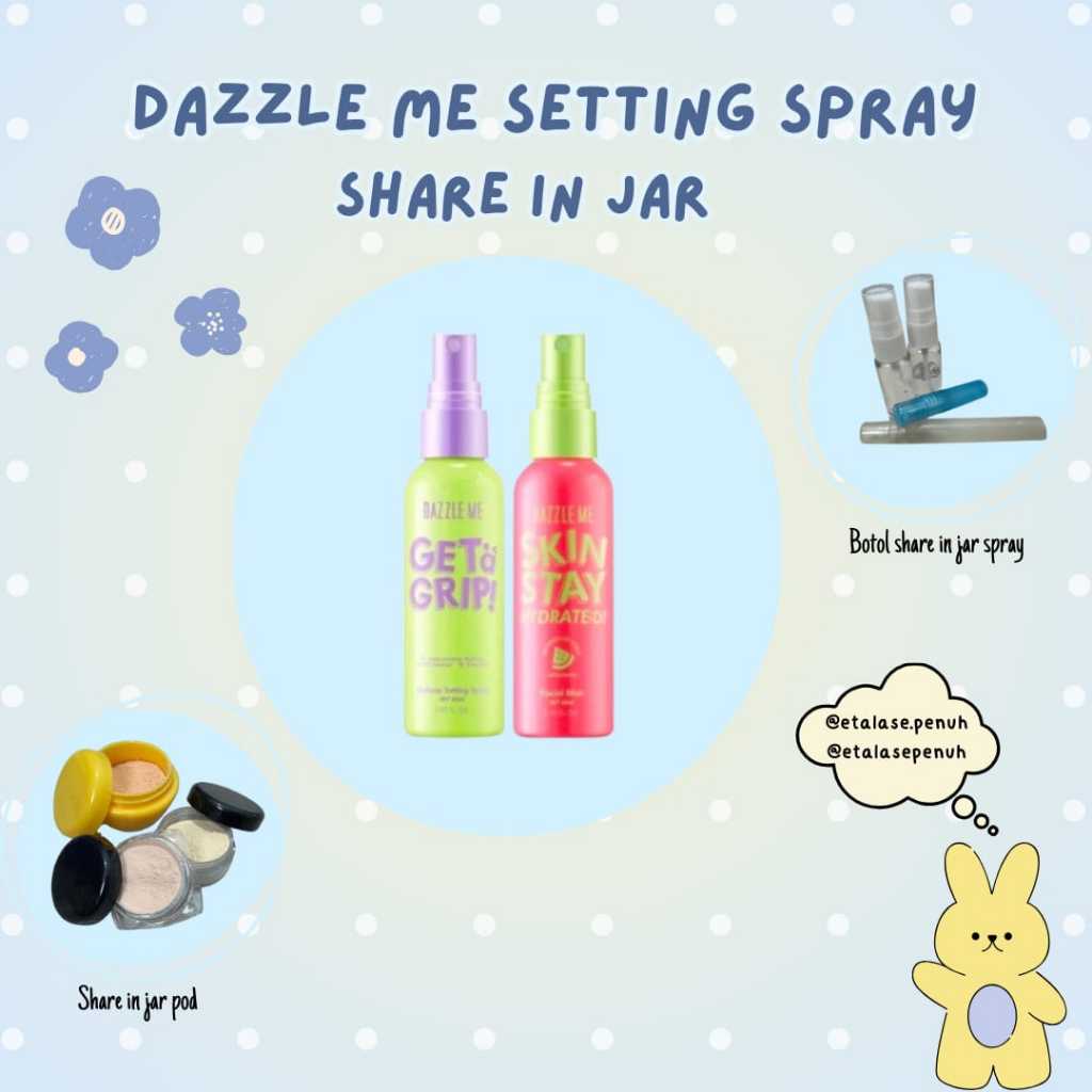 Jual (Share In Jar) Dazzle Me Setting Spray (Kemasan Triall) | Shopee ...