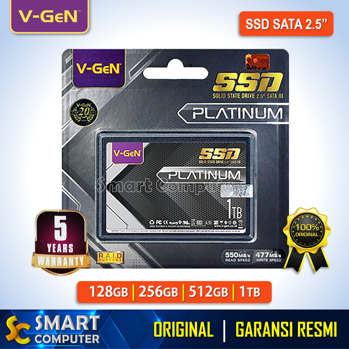 Jual SSD V-GEN 128GB / 256GB / 512GB / 1TB – SSD Sata 2.5" Garansi Resmi Vgen 100% Baru ...
