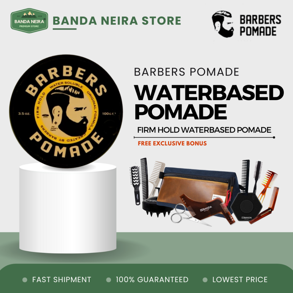 Jual BARBERS POMADE Firm Hold Waterbased Water Based Pomade | Shopee ...
