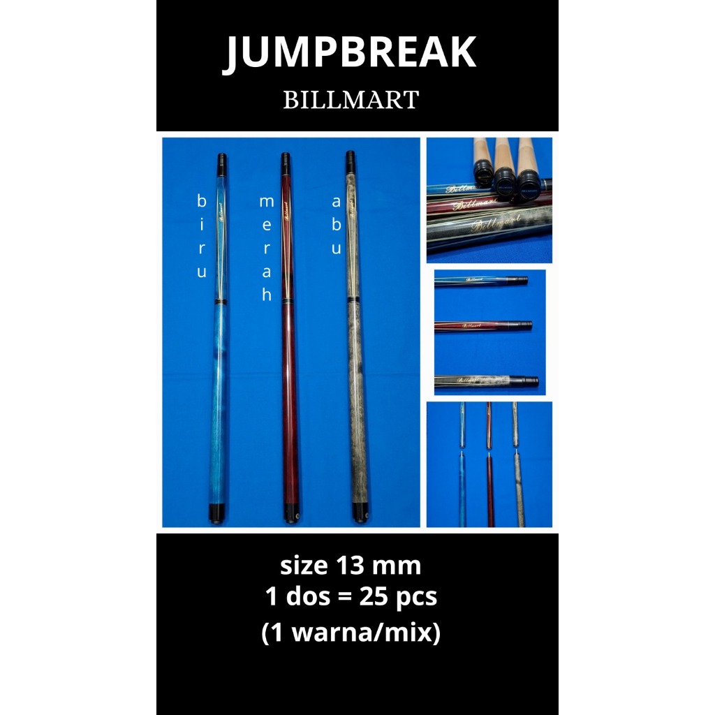 Jual Stick Billiard Jump break Grade Import House Cue Stick Billmart ...