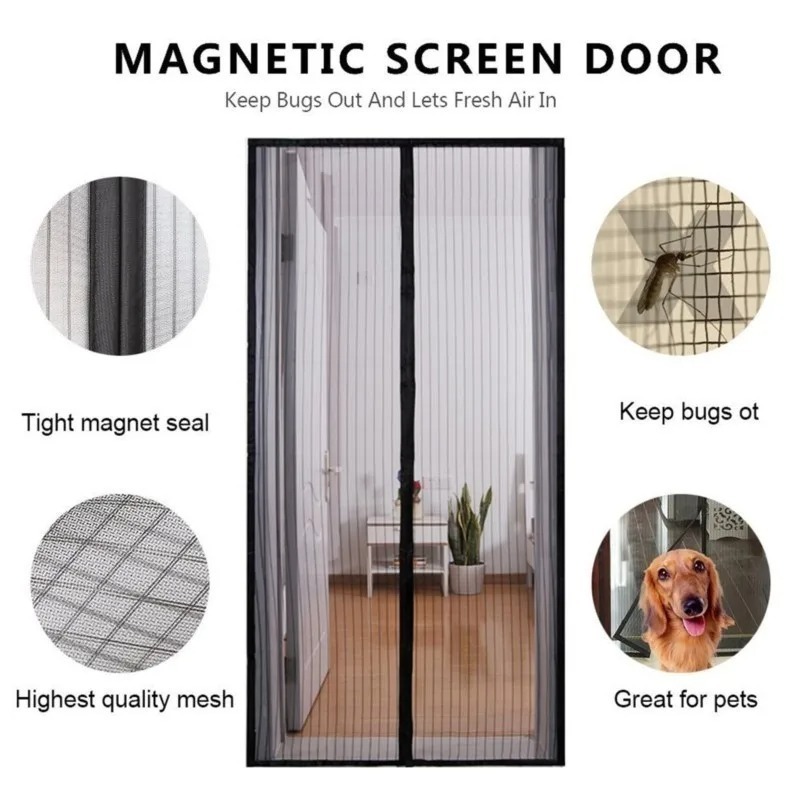 Jual Jaring Tirai Pintu Magnet Anti Nyamuk | Shopee Indonesia