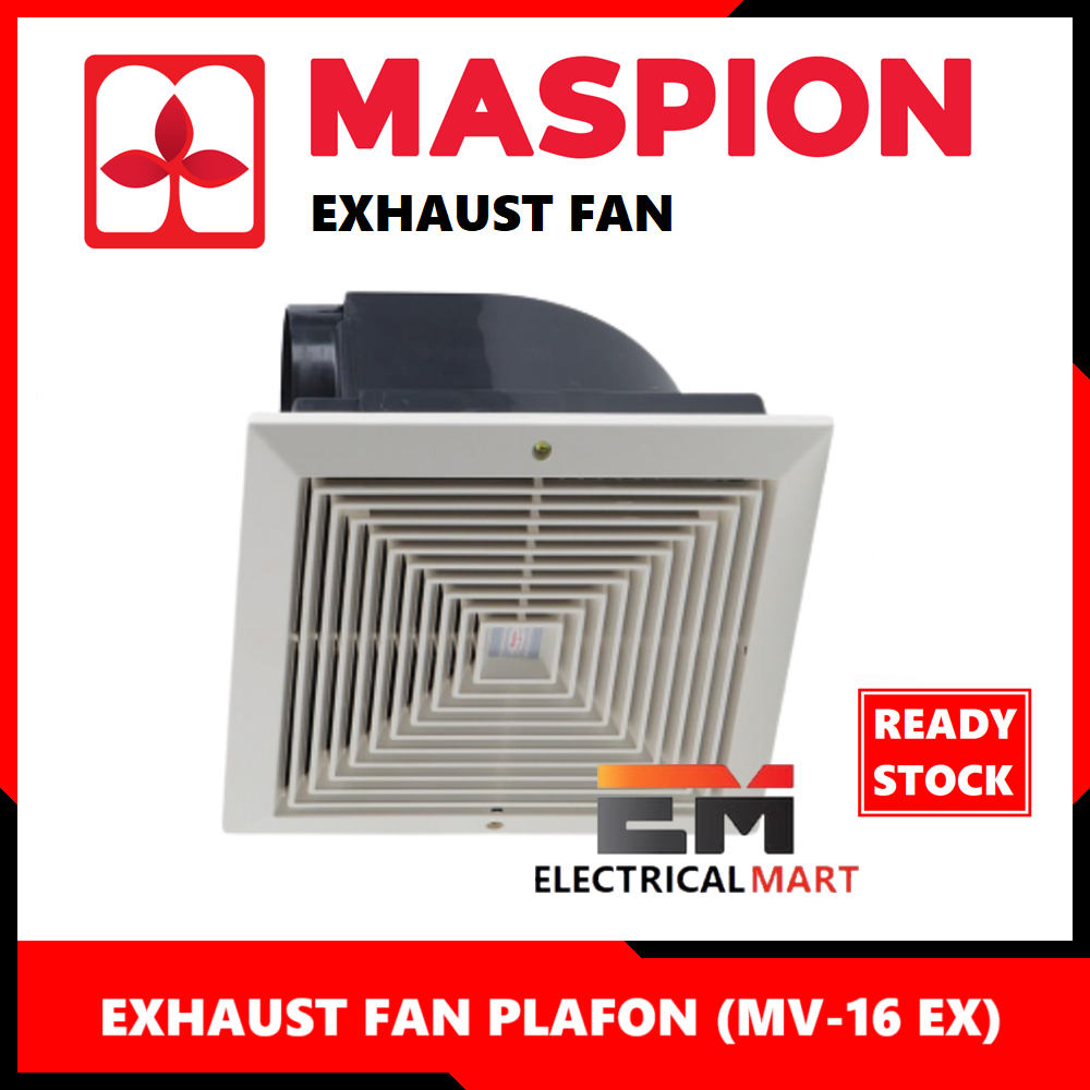 Jual MASPION Exhaust Fan Ceiling MV-16 EX - Kipas Angin Hexos Plafon ...