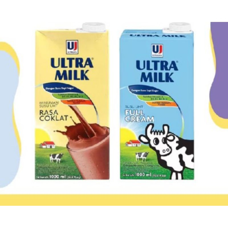 Jual Ultra Jaya Susu UHT Ultra Milk 1000 mL/1 Liter | Shopee Indonesia